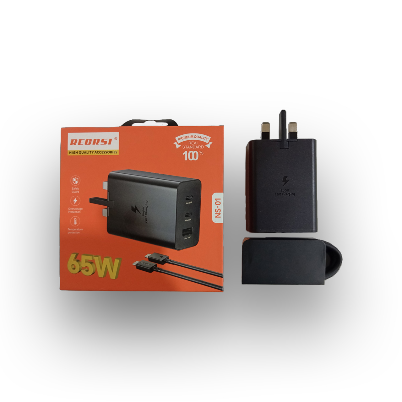 RECRSI 65W SUPER FAST CHARGER – NS01 – Blitz Store