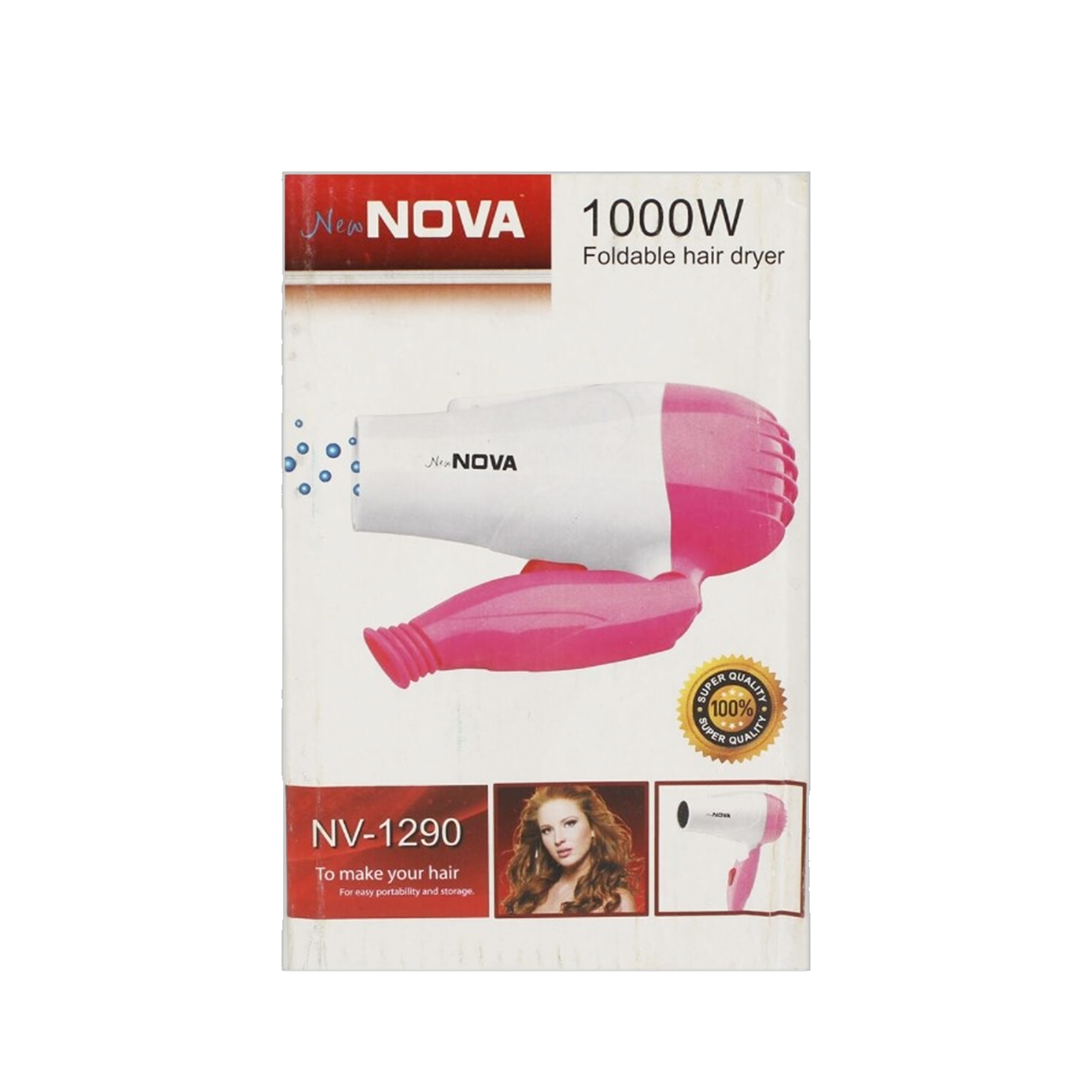 NOVA FOLDABLE HAIR DRYER – NV 1290 – Blitz Store